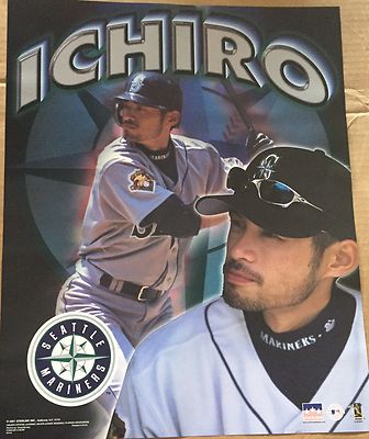 Ichiro Seattle Mariners 16x20 Starline Poster OOP | eBay