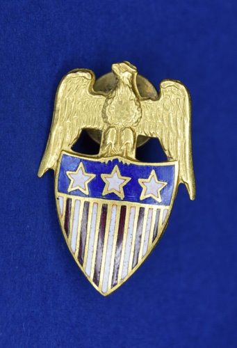 Beautiful WW2 U.S. Army Aide de Camp 3 Star General Collar Insignia A.E ...