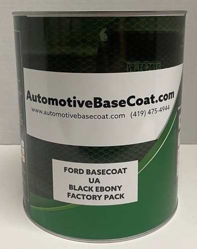 FORD UA Ebony Black Automotive Basecoat Gal Ready to Spray w/ Clear Coat Kit | eBay
