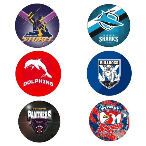 NRL (Rugby League) 2024 Merchandise Button Badges (All Teams Available ...