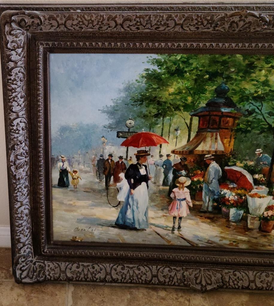 Sebastian Oil Painting – Beautifully Framed – VGC – French Noblesse ...