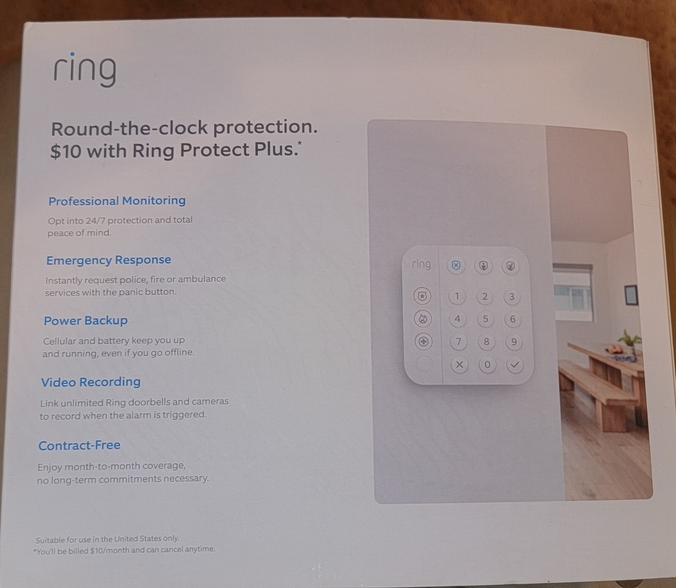 NEW Ring Alarm 8-Piece Security Kit 2nd Gen Home security System Works ...