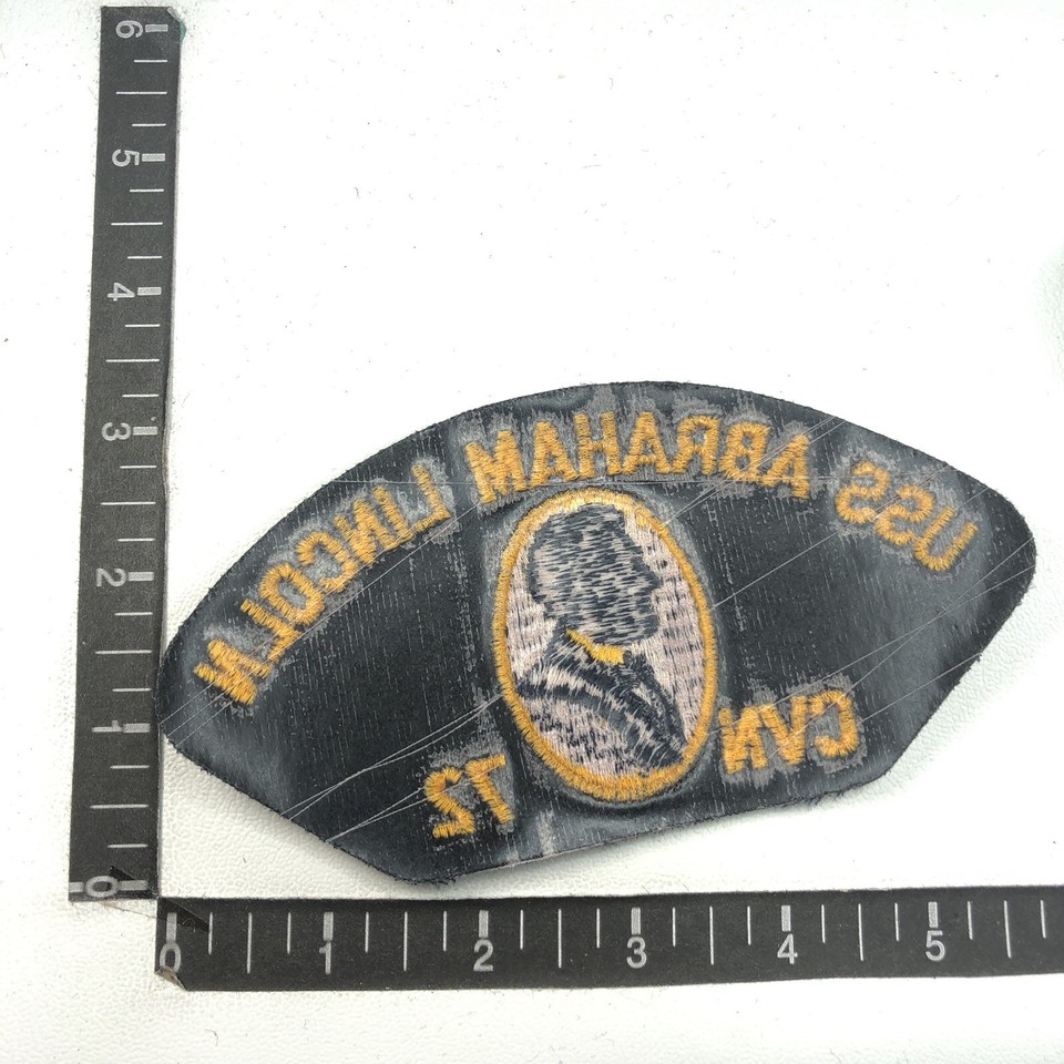USS ABRAHAM LINCOLN CVN 72 Navy Ship Hat Patch C21V | eBay