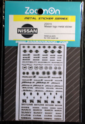 ZoomOn ZD015 Nissan Metal Sticker div. Maßstäbe | eBay.de
