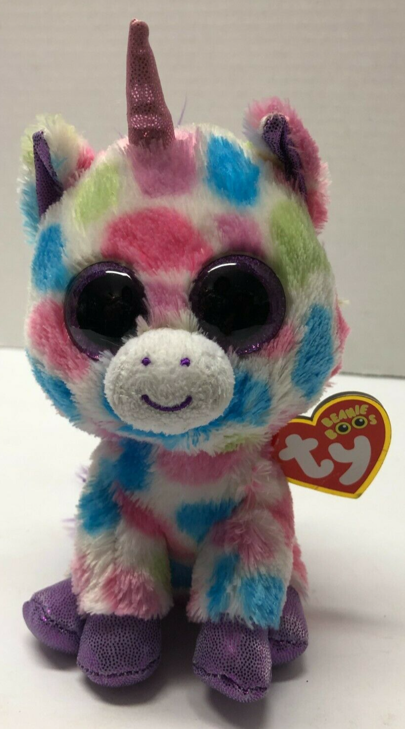 Ty WISHFUL 6" Beanie Boo Unicorn Plush Figure | eBay