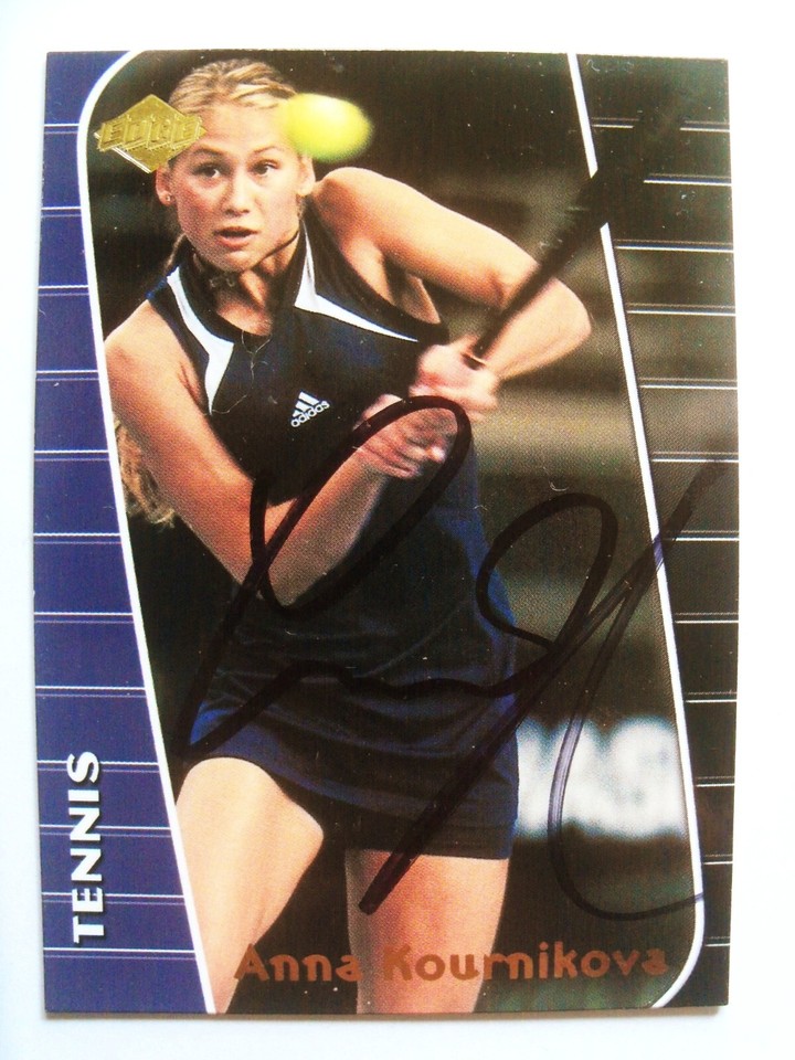 ANNA KOURNIKOVA 2000 Collectors Edge Signed Autographed (Rookie Card ...
