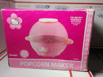 Vtg 2008 Sanrio Hello Kitty 3-qt Popcorn Popper Maker KT5230 OPEN BOX ...