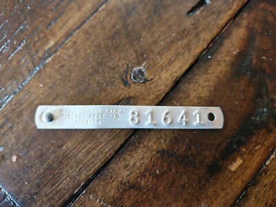 VTG 1953 - 54 Wisconsin Fur Farm Trap Tag Hunting License MUSKRAT PELT ...