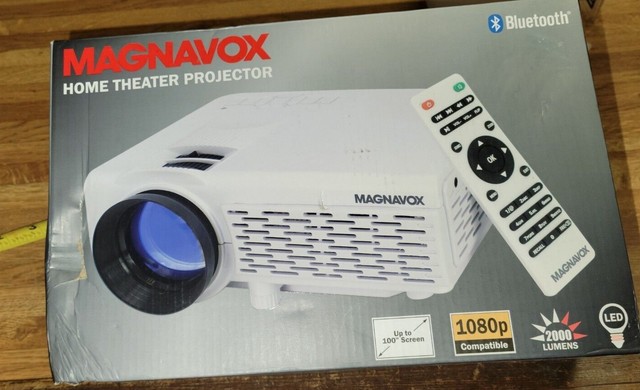 Magnavox MP601 1080p Home Theater Projector with Bluetooth - White for ...