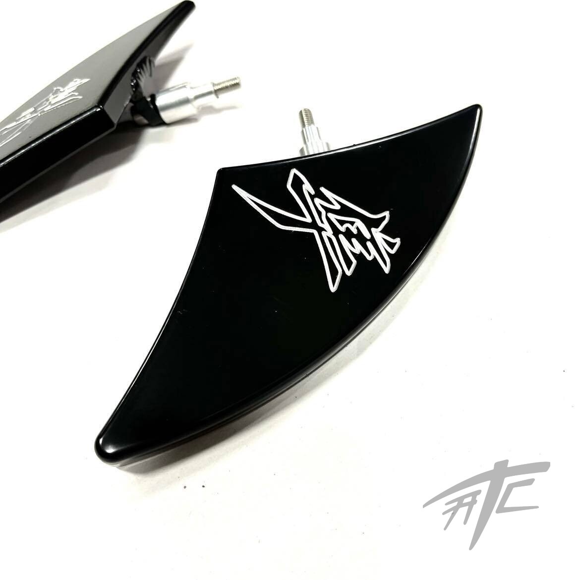 2008-2020 Suzuki Hayabusa Black Contrast Cut Kanji Frame Slider Wings ...