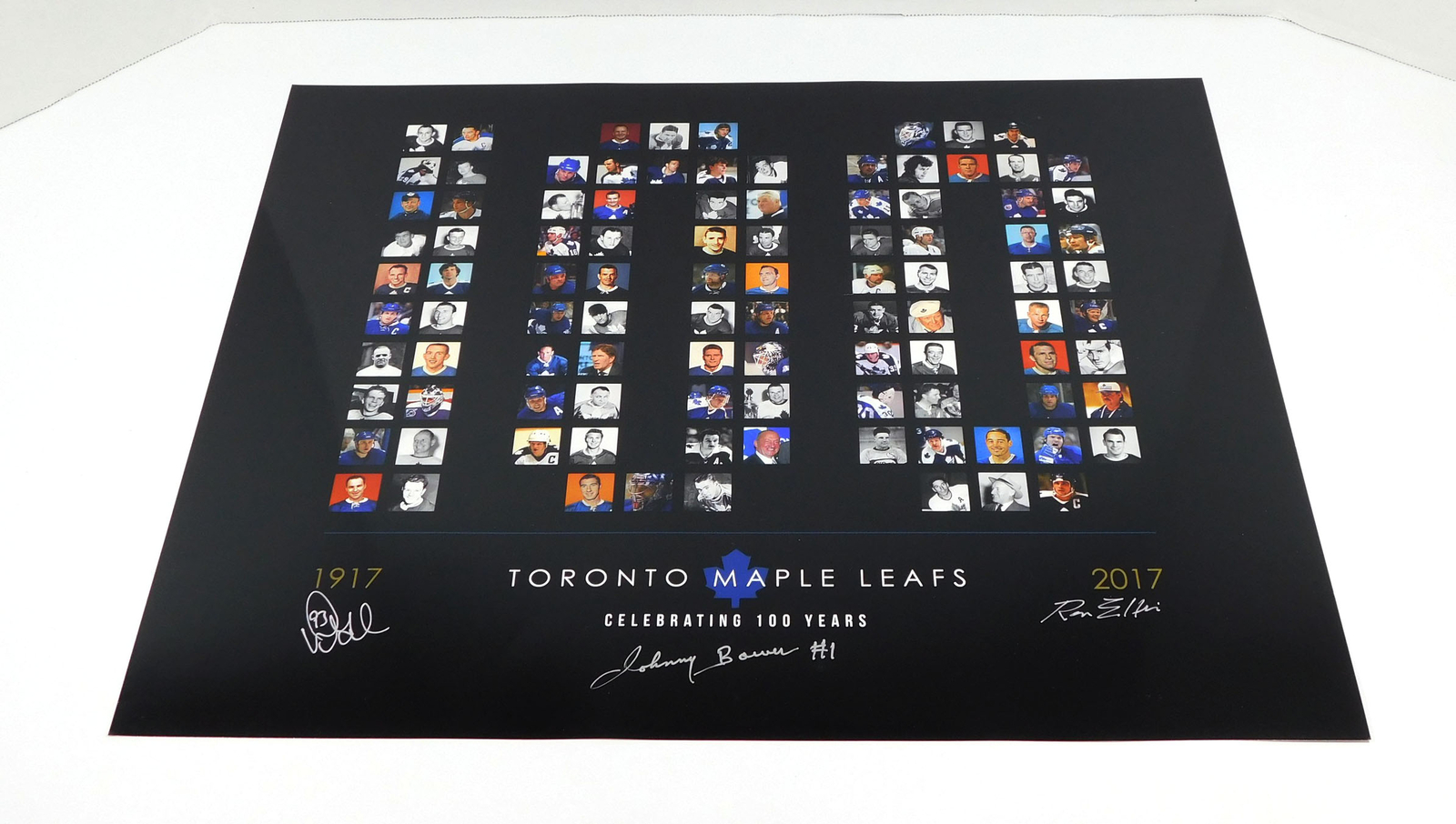 Johnny Bower/Doug Gilmour/Ron Ellis Signed 16x20 Photo Maple Leafs 3 ...