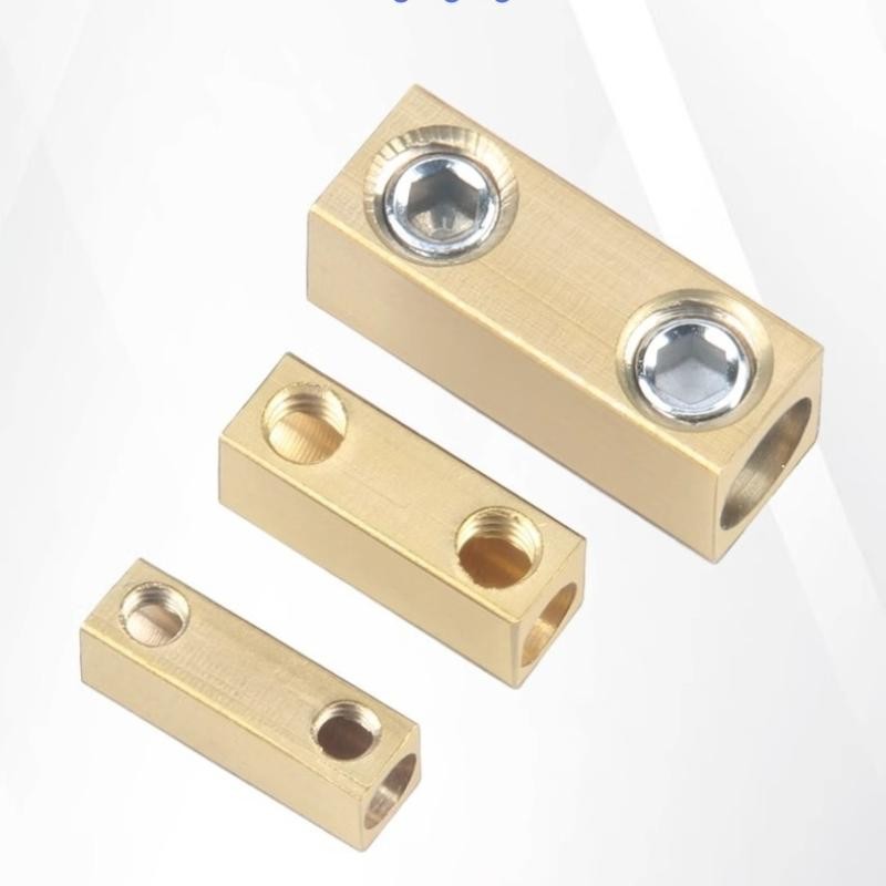 1 Set Brass Terminal Block Pressure Free High Current Quick Terminal ...