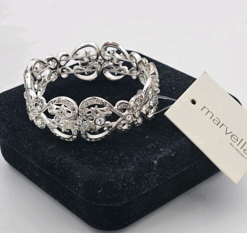 Vintage Marvella By Monet Bracelet Gems Silver | eBay
