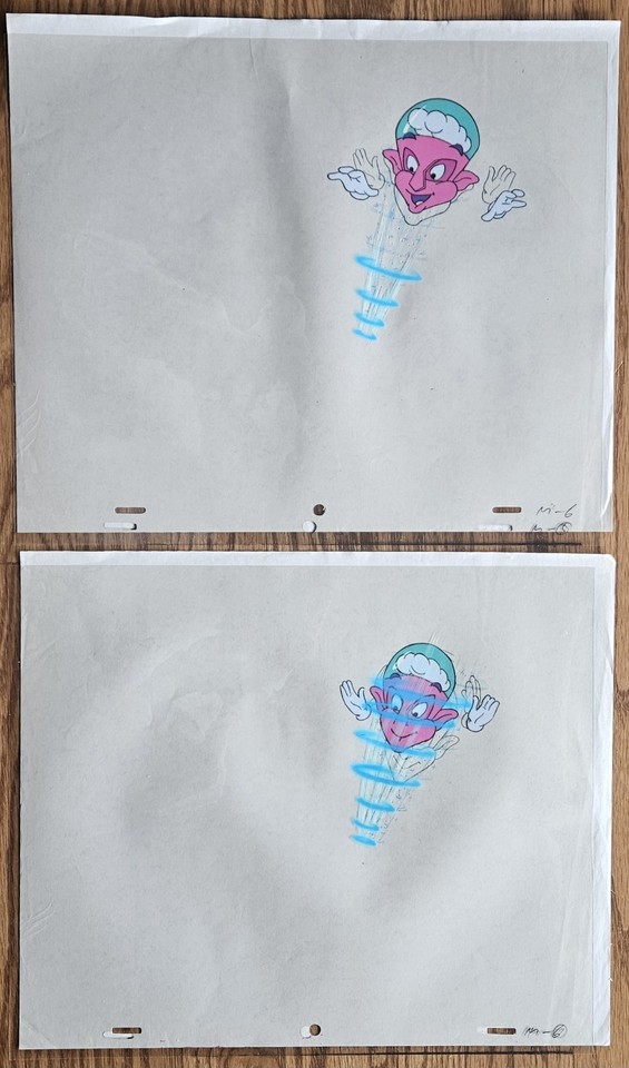 1991 WIDGET THE WORLD WATCHER ANIMATION CARTOON PRODUCTION CEL ...