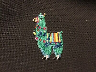 Alpaca Green Iron/Sew ON Patch Cloth Patch Sew Applique 3"x1.75" Llama ...