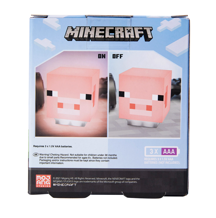 Minecraft Light Lamp Creeper TNT PIG Light Kids Fun Toy Gamer Gift | eBay