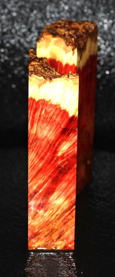 Stabilized Flaming Red Box Elder Knife Block/Resin Casting/Duck Call ...