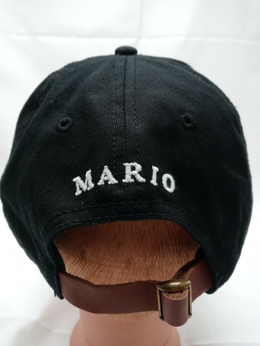 SUPER MARIO BROS "MARIO" logo Black Cap Hat~ One Size Fits Most ...