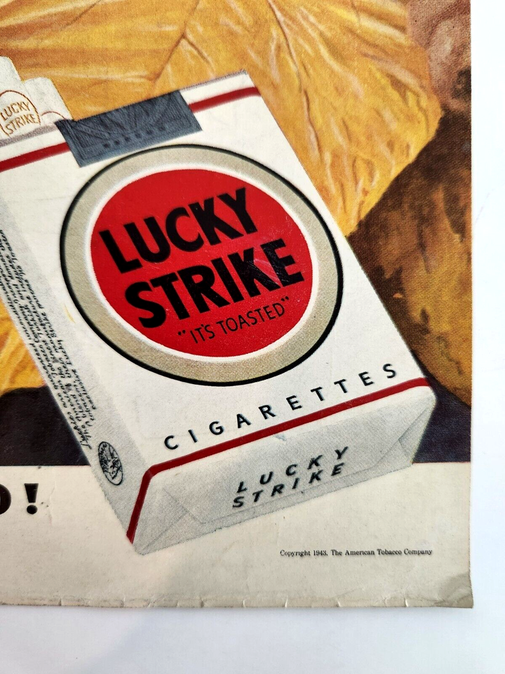 Tobacco Talk James Chapin Lucky Strike Vintage 1943 Magazine Ad Art ...