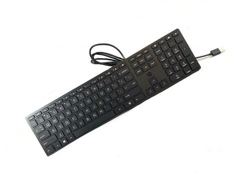 Lot of 10 NEW HP Halley USB Wired Keyboard L96909-001 OEM SLIM BUSINESS ...