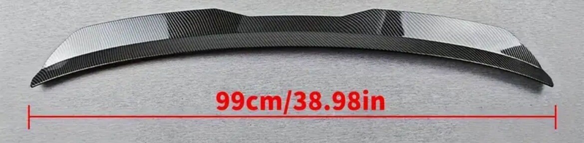 AU Universal Glossy Modified Car Rear Roof Extension Lip Tail Trunk ...
