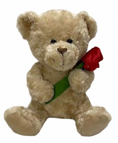 Valentin Jour Nounours Ours Tenant Rouge Love Rose Doux Peluche 30cm ...