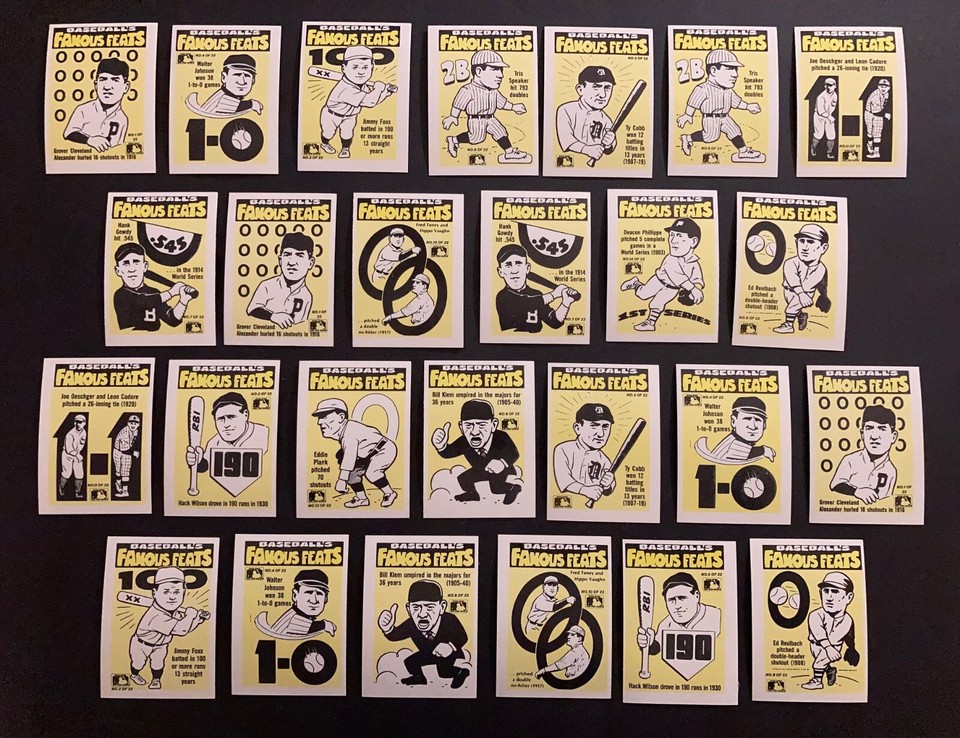 1986 Fleer Baseball Complete Team Pennant &Logo Sticker Set of 26 Cards ...