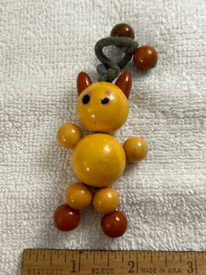 Vintage Bakelite Cat Crib Baby Toy | eBay