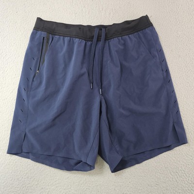 Ten Thousand Interval Short Mens Medium Navy Blue 7 Inch Linerless ...
