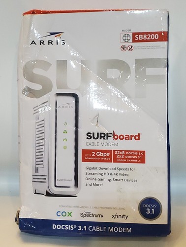 ARRIS - SURFboard SB8200 32 x 8 DOCSIS 3.1 Gig-Speed Cable Modem ...