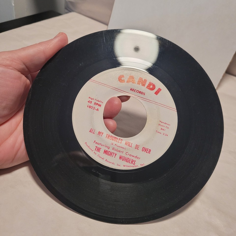 HEAR👂The Mighty Wonders All My Troubles Will Be Over Rare Gospel 7" 45 ...