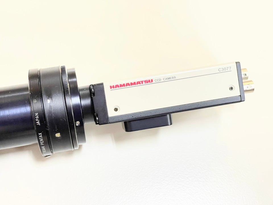 Hamamatsu Near Infrared Ccd Camera C3077 & power supply & Lens setup ...