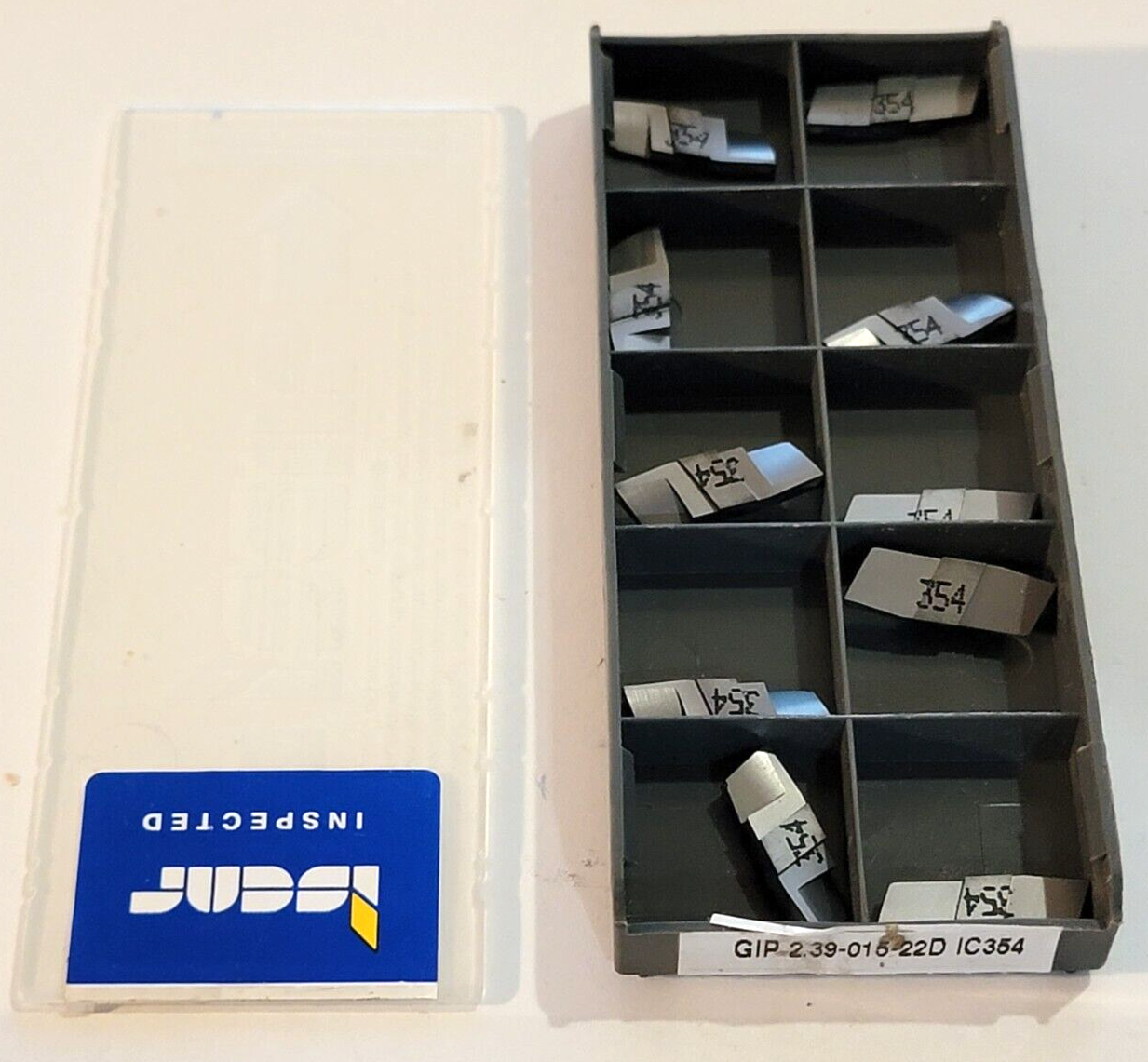 GIP 2.39 0.15 22D IC354 ISCAR *** 10 INSERTS *** GENUINE FACTORY PACK ...