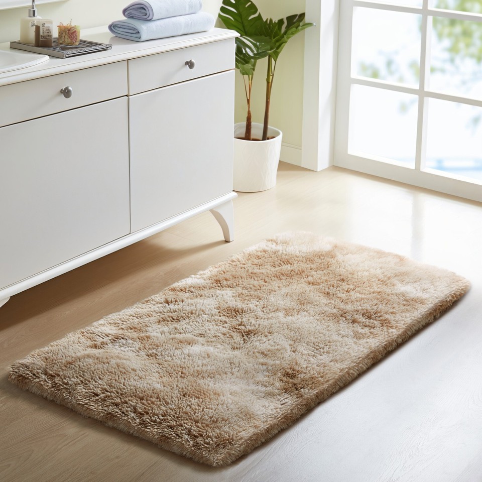 Non Slip Shaggy Indoor Door Mat Dirt Trapper Entrance Rug Washable ...
