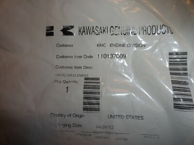 Genuine OEM KAWASAKI 11013-7009 Foam Wrap NOS | eBay