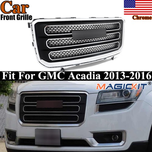 Chrome Shell Front Grille For 2013 2014 2015 2016 GMC Acadia SLT Models ...