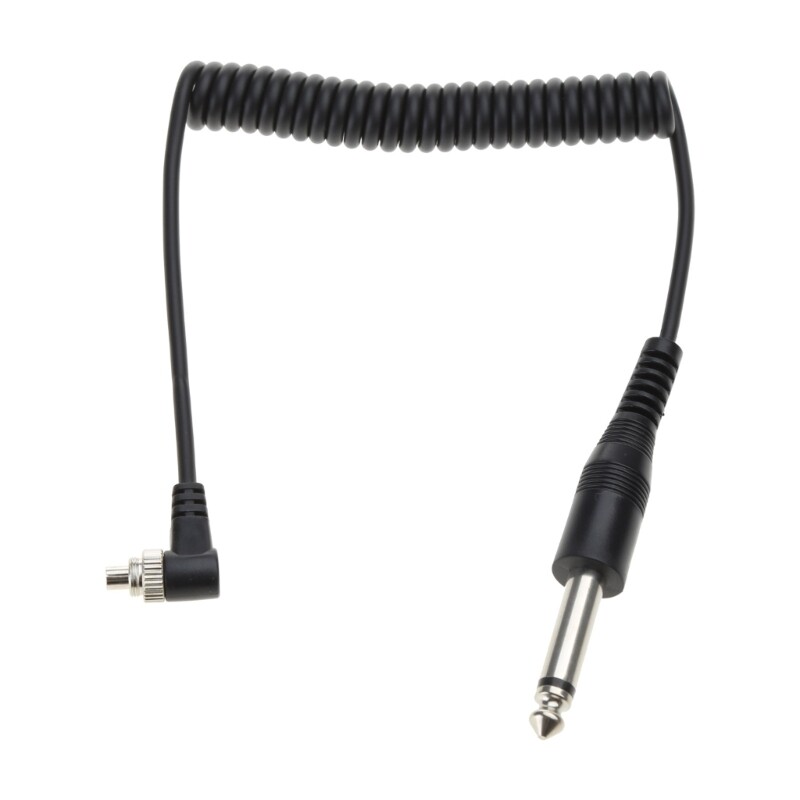Camera Flash Sync Cable, Extended Coiled Wire with Screw Lock for Flash ...