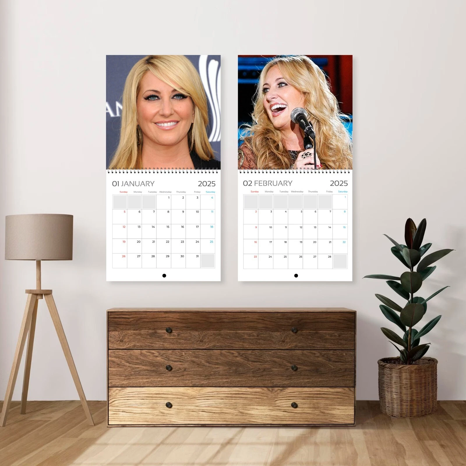 Lee Ann Womack 2025 Country Music Stars Calendar, 12-Month Singer Wall ...