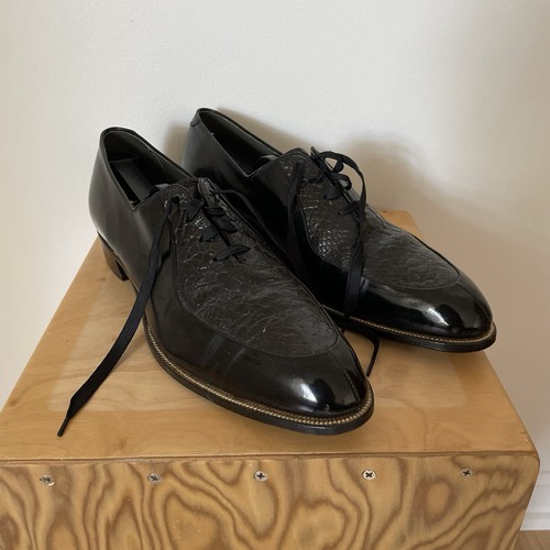 Vintage Stetson Old Masters Men’s Shoes 10 Embossed Calf A/C Width? | eBay