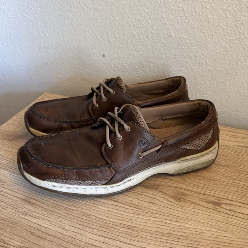 Dunham Brown Leather Dunham Boat Captain Shoes Mens Size 11 B Lace Up ...