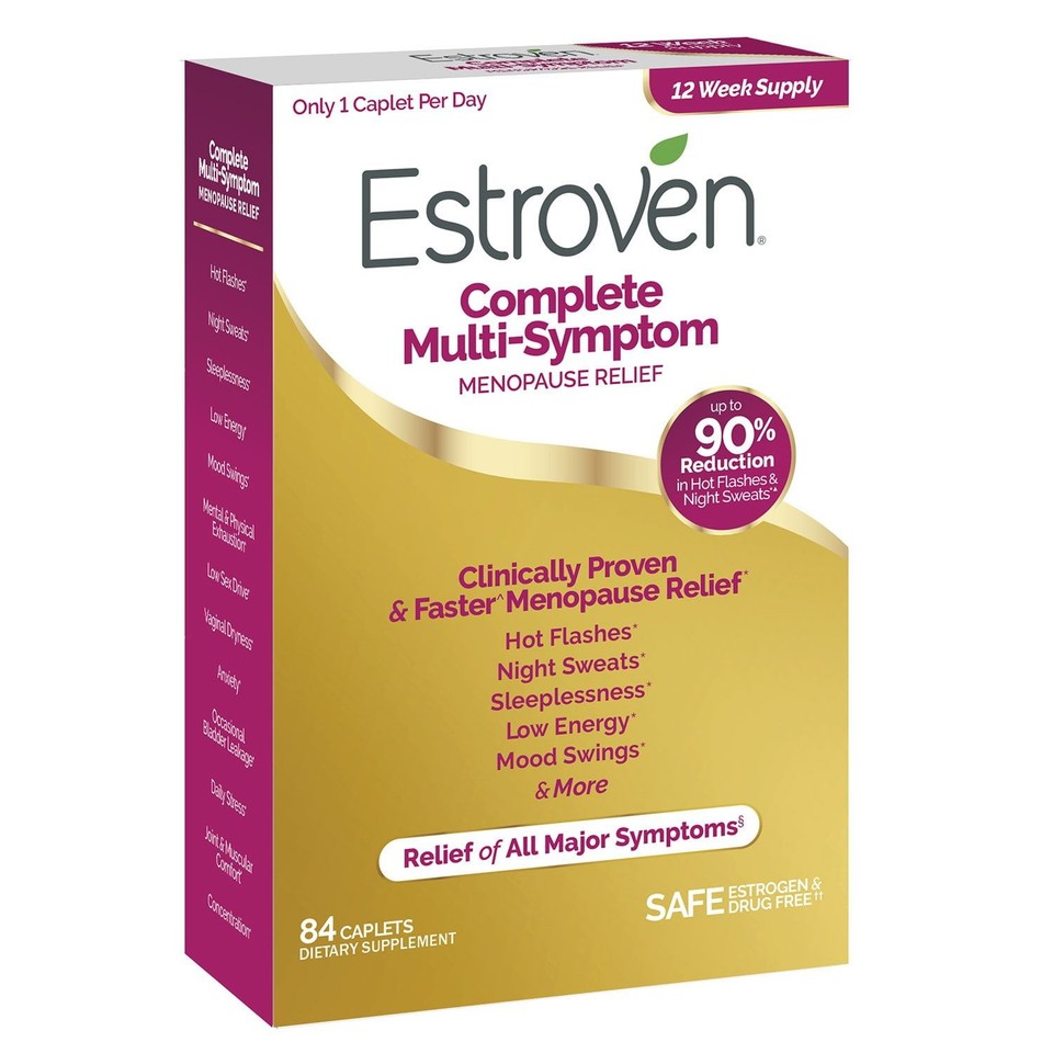 Estroven Complete Multi-Symptom Menopause Relief Caplets Menopause ...