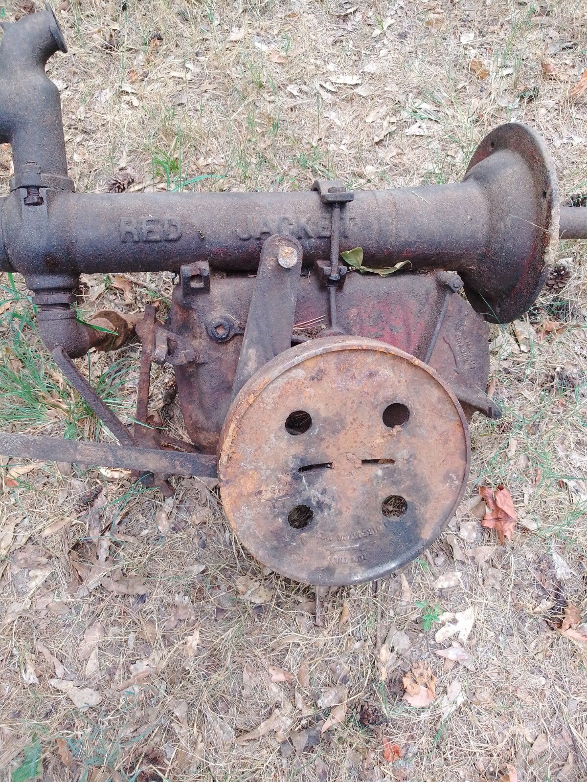 Antique Red Jacket Well Pump/ Myers Pump Jack Attached (missing handle ...