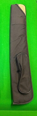 Premium Quality 2-piece Centre Jointed Snooker Pool Cue Case Soft Fur ...