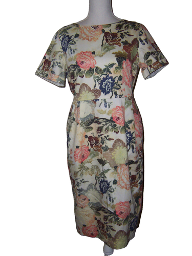 ASOS Pastel Floral Stretch Sheath Dress Size 10 | eBay