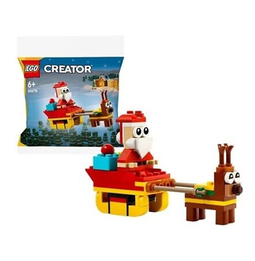 LEGO Creator Santa's Sleigh Ride 30670 New Factory Sealed Poly Bag 2024 ...