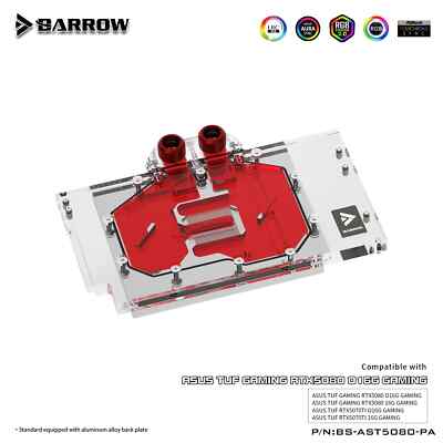 Barrow GPU Water Block For ASUS TUF RTX 5080 5070 Ti O16G GAMING | eBay