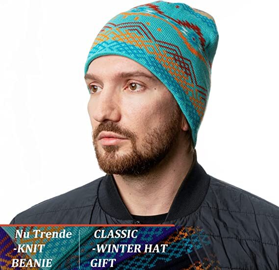Native American Indian Navajo Print Knit Beanie Hat-173 | eBay