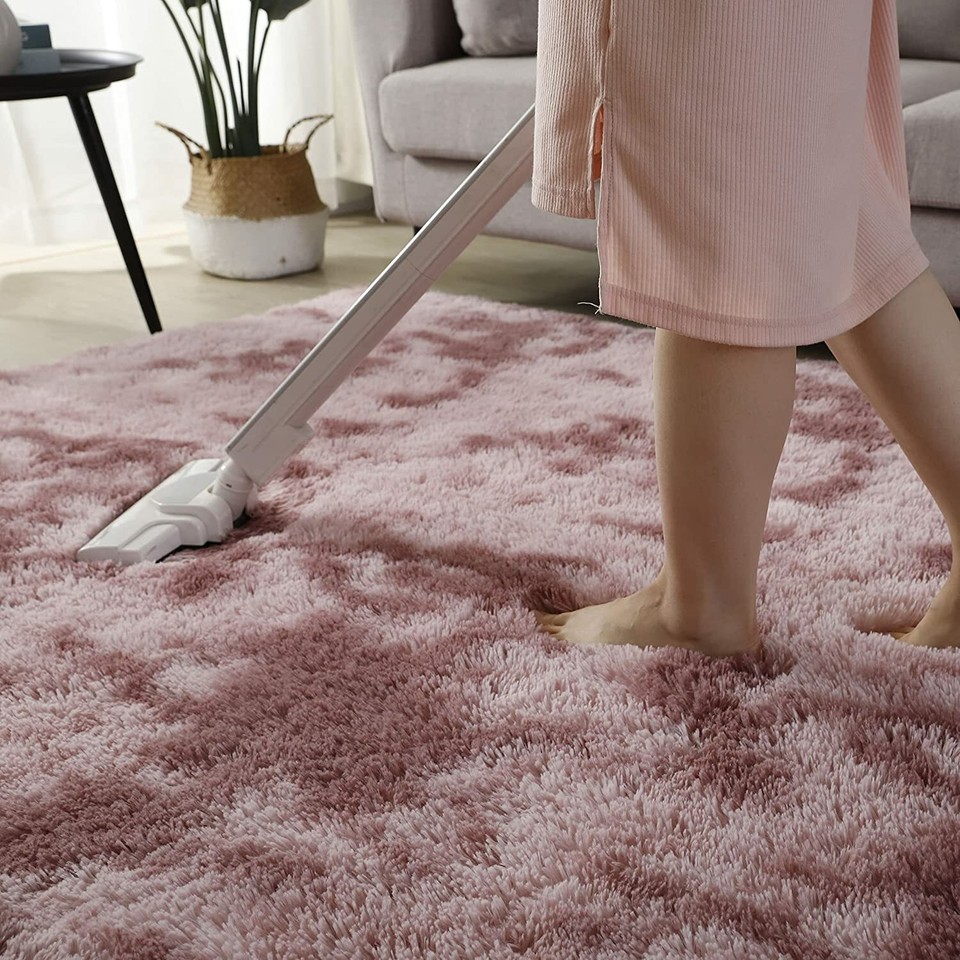 Fluffy Rugs Rug Carpet Large Shaggy Super Soft Mat Living Room Bedroom ...