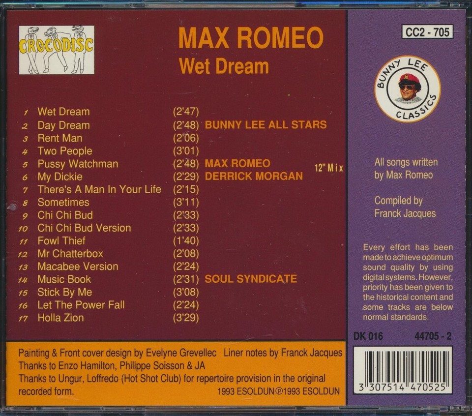 CD Max Romeo - Wet Dream | eBay
