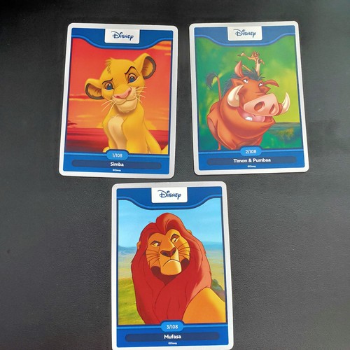 Woolworths Worlds of Wonder-Disney 3 Cards Lot The Lion King Simba ...